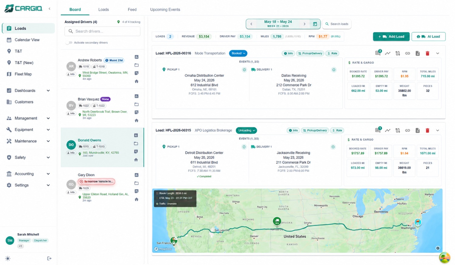 TMS FOR MODERN CARRIERS
